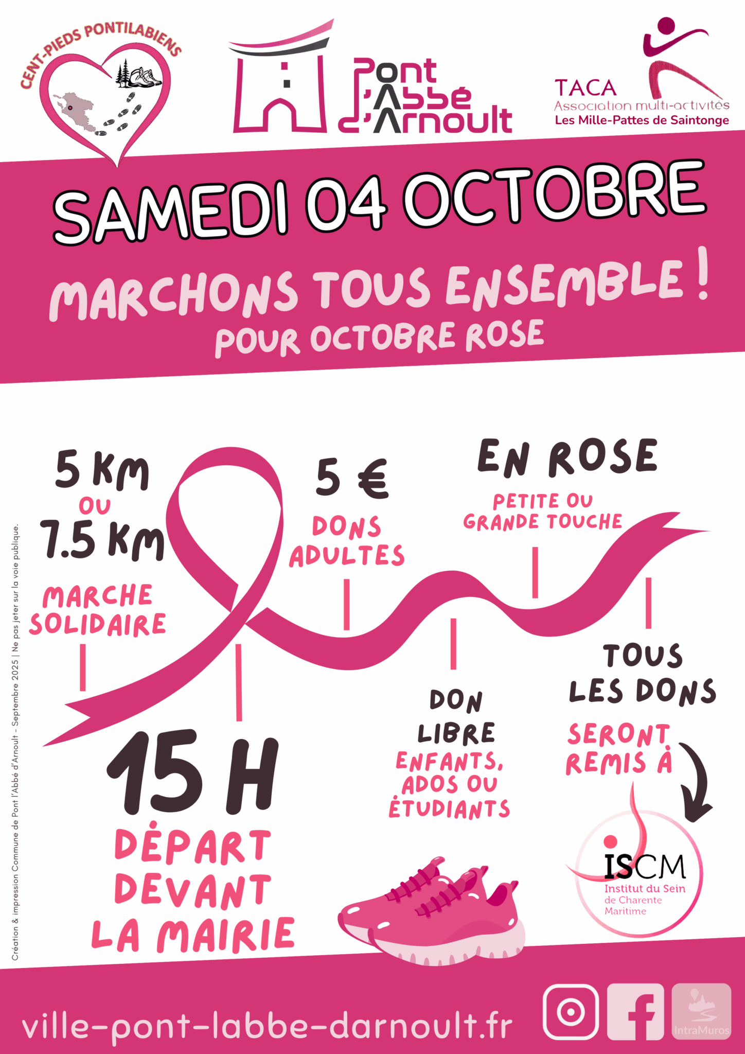 Samedi 04 octobre : Marche Octobre rose - Site Officiel de la Mairie de ...